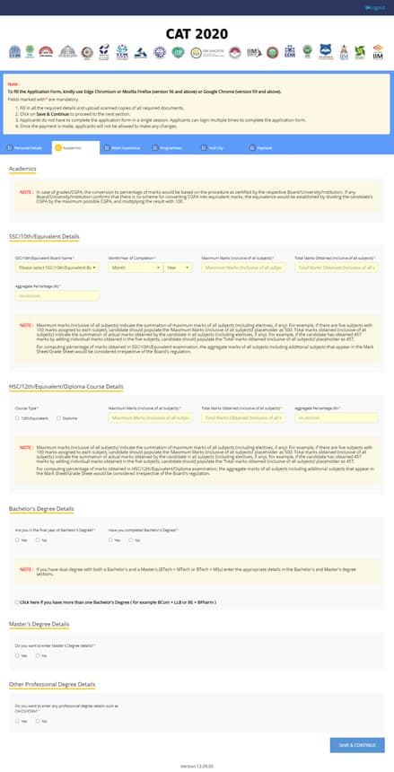 How to Fill CAT 2020 Application Form - CAT Registration Process